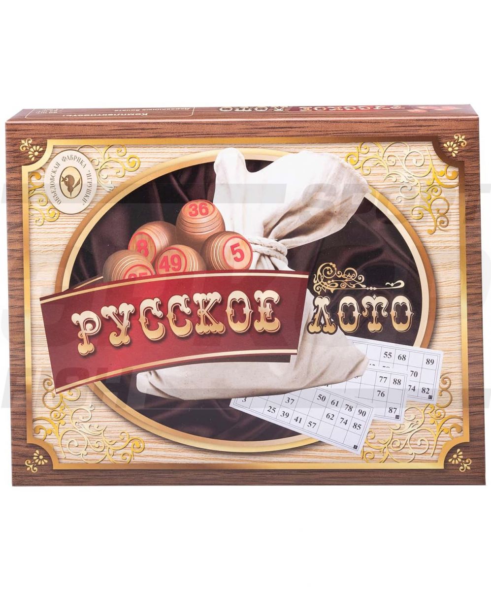 Лото (бочонок дерево) в картонной коробке, коричневый — купить в городе ...