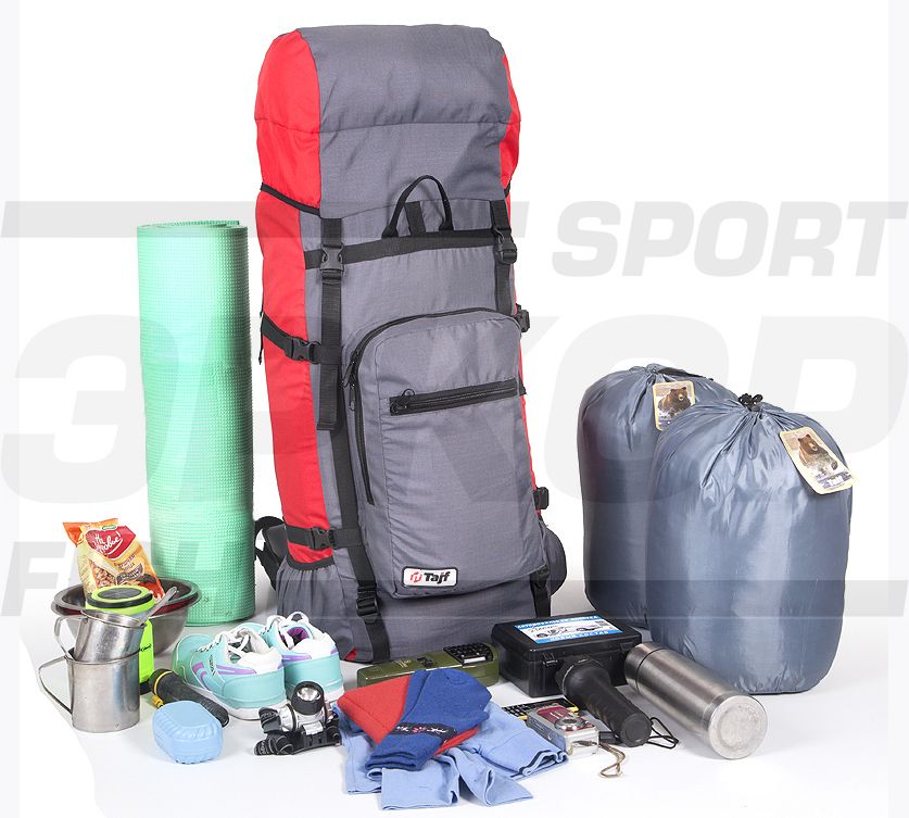 Рюкзак туристический Taif Оптимал 2 100 л ткань Оксфорд 600 PU серый ...